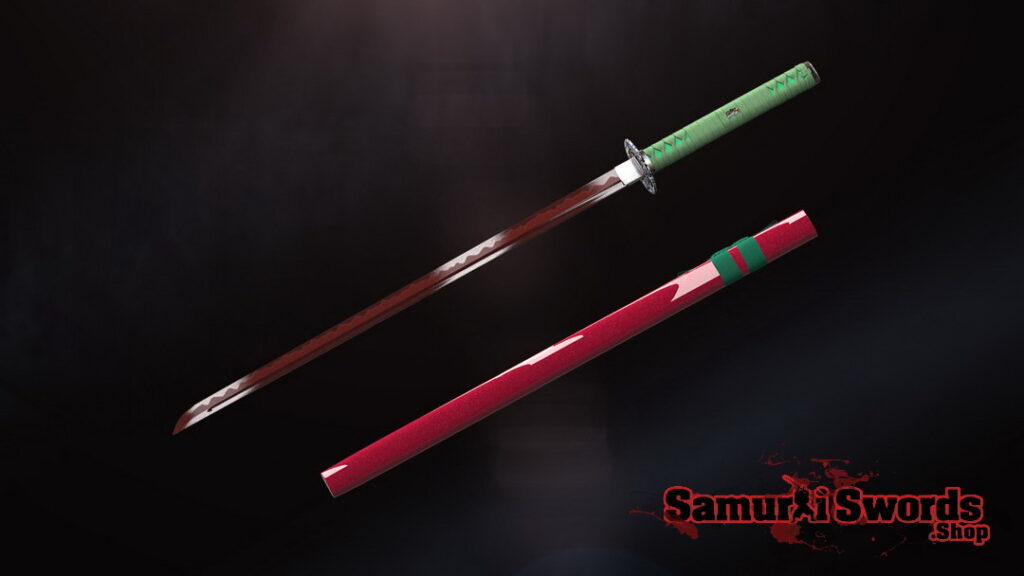 Ninja Sword Ninjato with Black and Red Dye and Hadori Polish - APSK126 ...