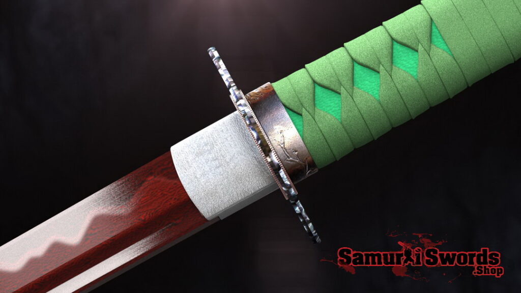 Ninja Sword Ninjato with Black and Red Dye and Hadori Polish - APSK126 ...