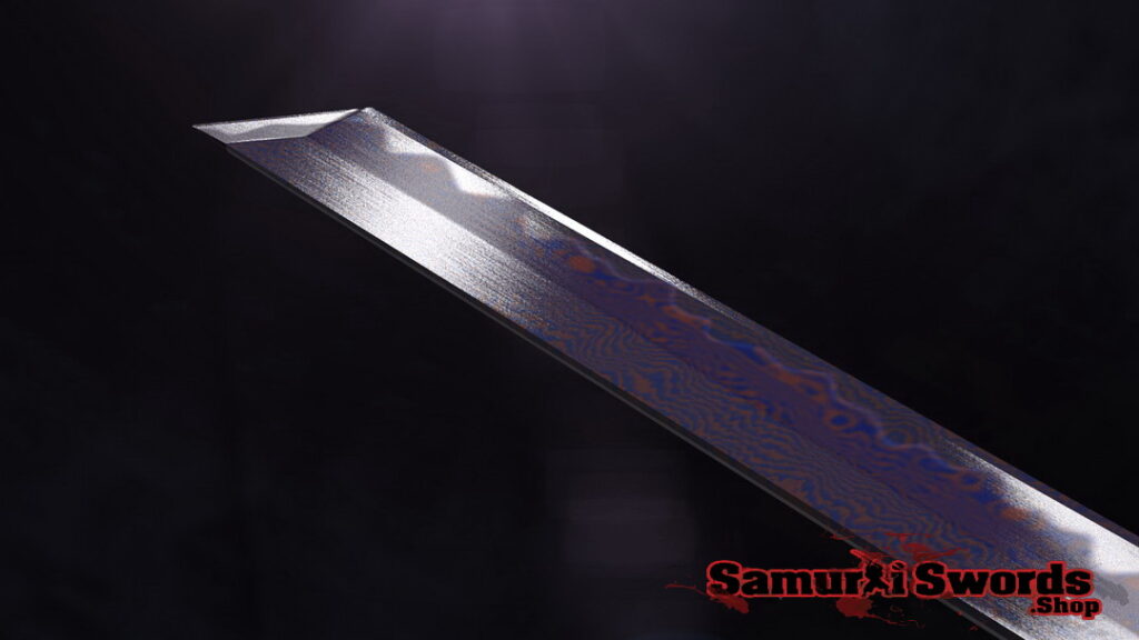 Straight Blade Shirasaya Wakizashi T10 Folded Clay Tempered Steel ...