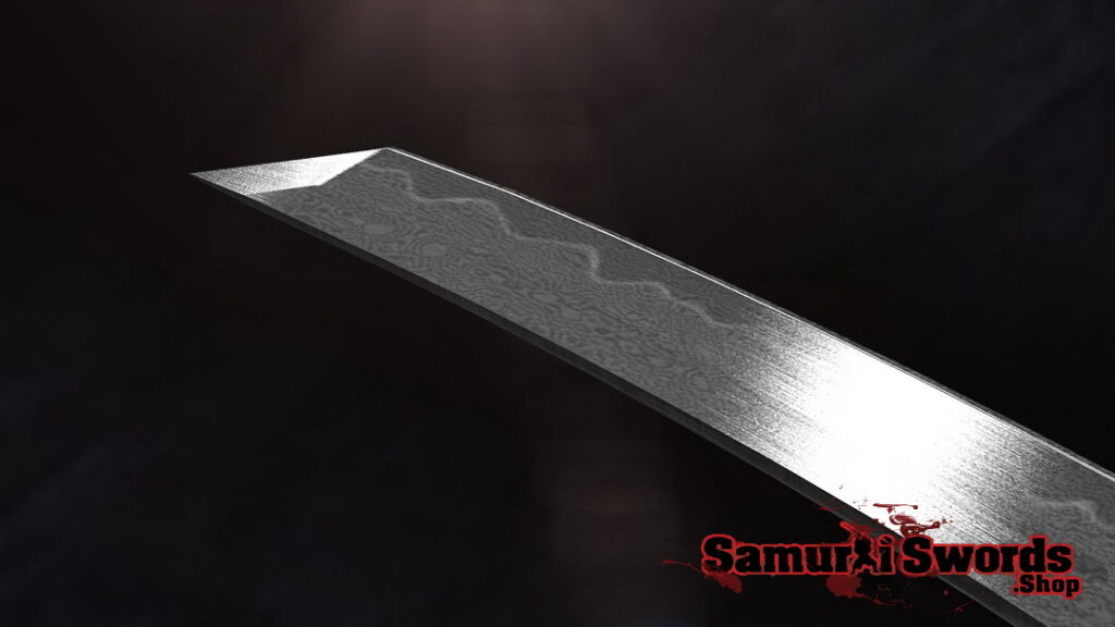Japanese Tanto 1095 Folded Clay Tempered Steel - APSK086 - Samurai ...