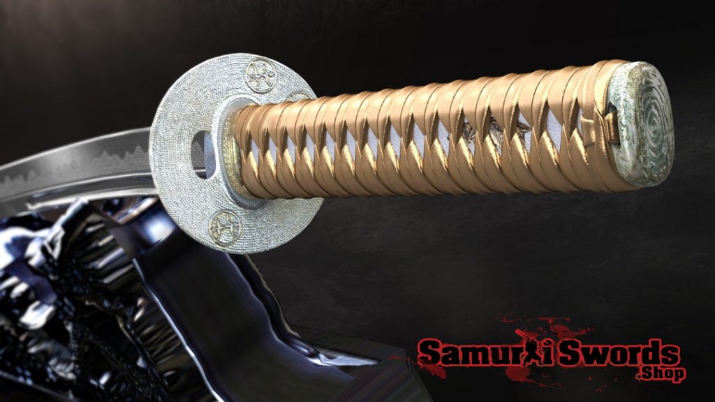 Traditional Katana Sword T10 Folded Clay Tempered Steel with Hadori ...