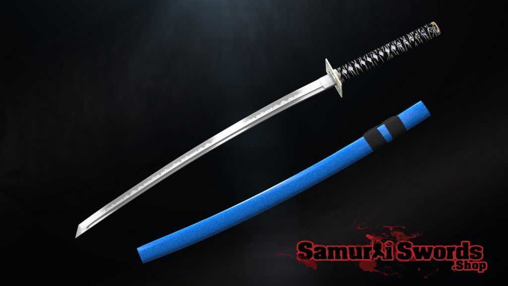 Katana 1095 Clay Tempered Steel with Feather Hadori Polish - ASPK192 ...