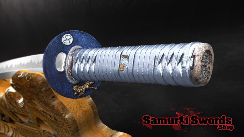 Hand-crafted Katana Blade T10 Folded Clay Tempered Steel with Feather ...