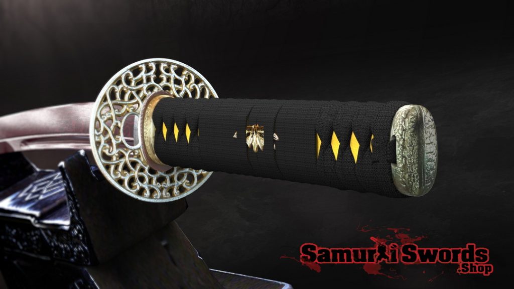 Katana Sword 9260 Folded Spring Steel with Black and Red Dye - ASPK213 ...