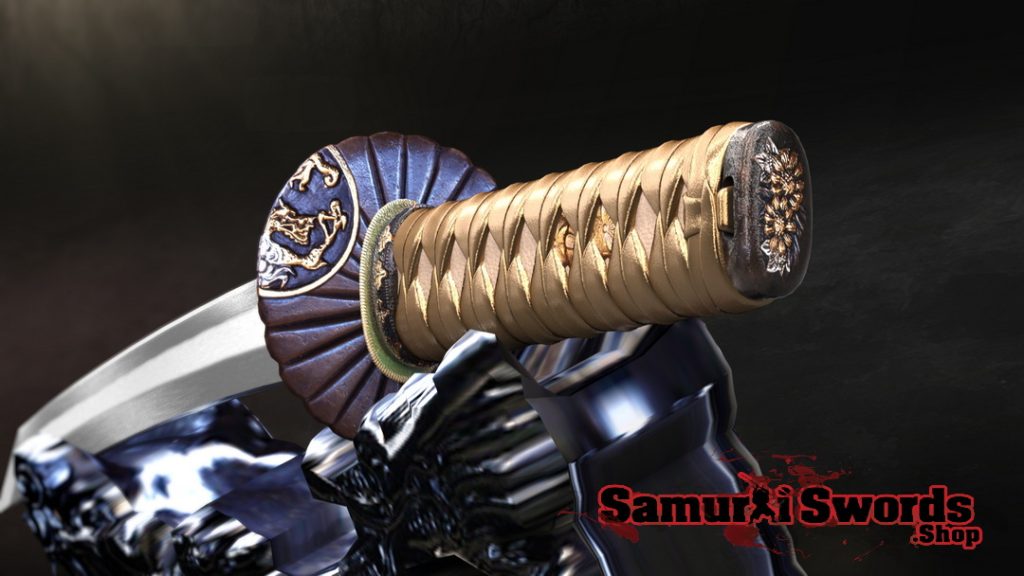 Japanese Tanto T10 Clay Tempered Steel with Feather Hadori Polish ...