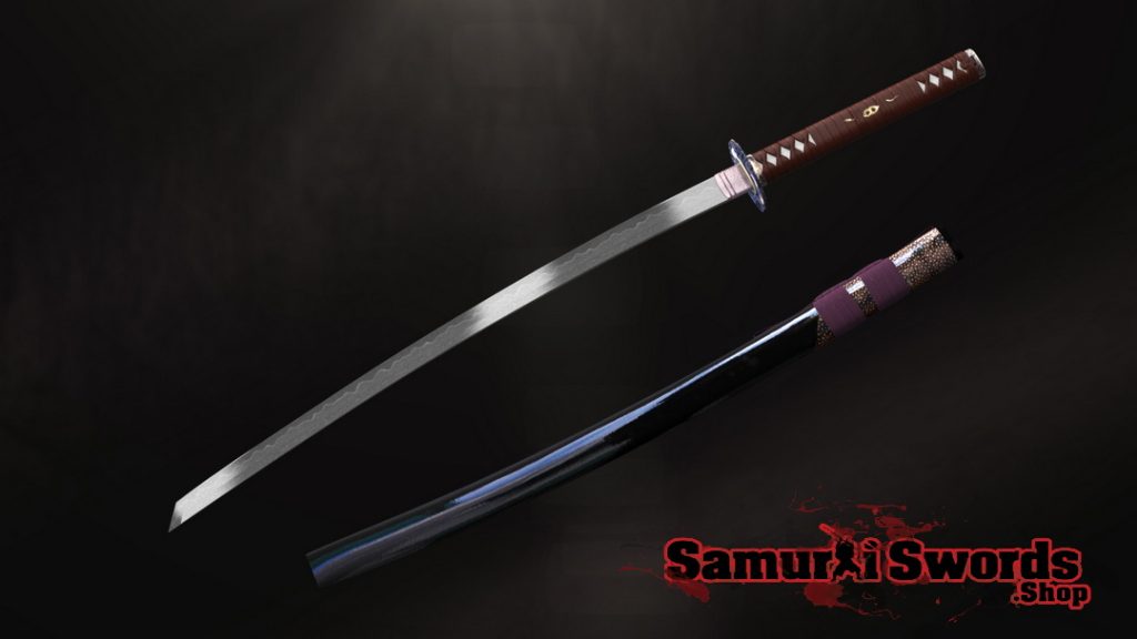 Japanese Warrior Katana Sword 1095 Folded Clay Tempered Steel - ASPK202 ...