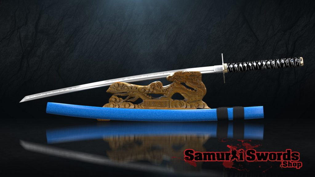 Katana 1095 Clay Tempered Steel with Feather Hadori Polish - ASPK192 ...