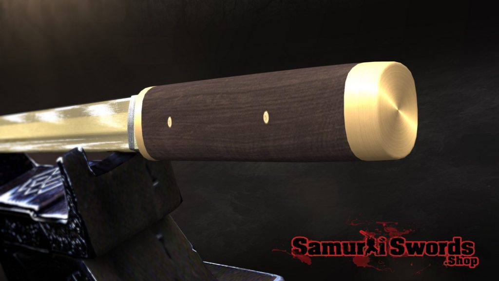 Exceptional Shirasaya Ninjato T10 Clay Tempered Steel with Gold Acid ...