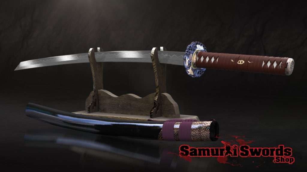 Japanese Warrior Katana Sword 1095 Folded Clay Tempered Steel - ASPK202 ...