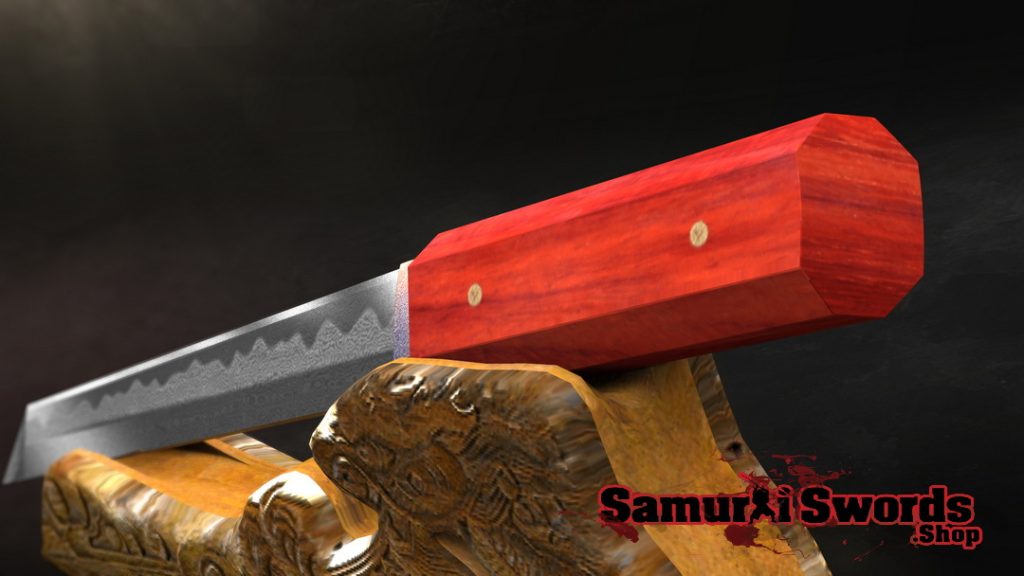 Shirasaya Tanto T10 Folded Clay Tempered Steel with Hadori Polish ...