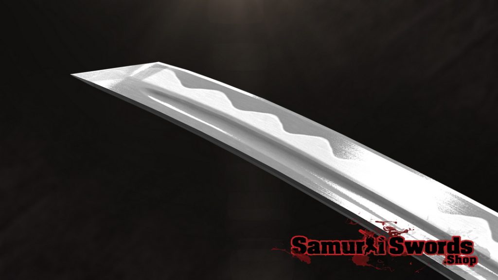 Functional Tanto Sword 1095 Clay Tempered Steel with Hadori Polish ...