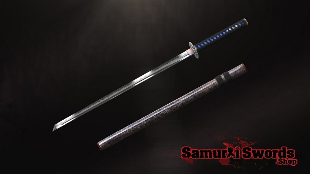 Traditional Ninjato Blade T10 Folded Clay Tempered Steel with Feather ...